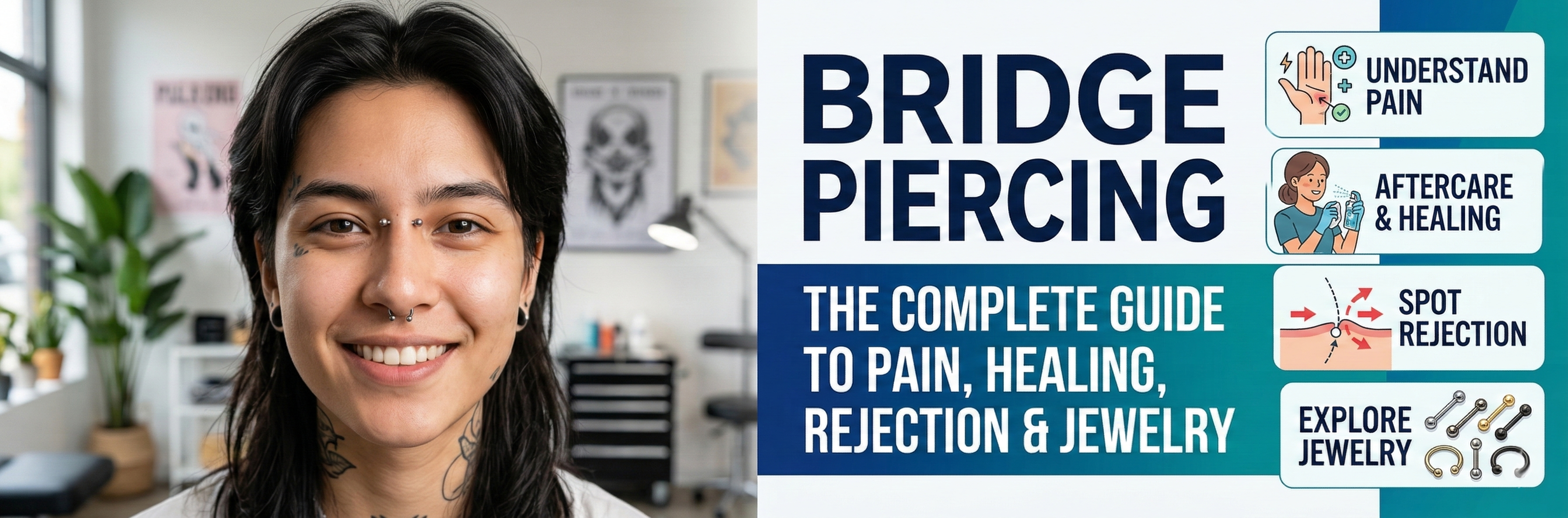 Bridge Piercing: The Complete Guide to Pain, Healing, Rejection ...